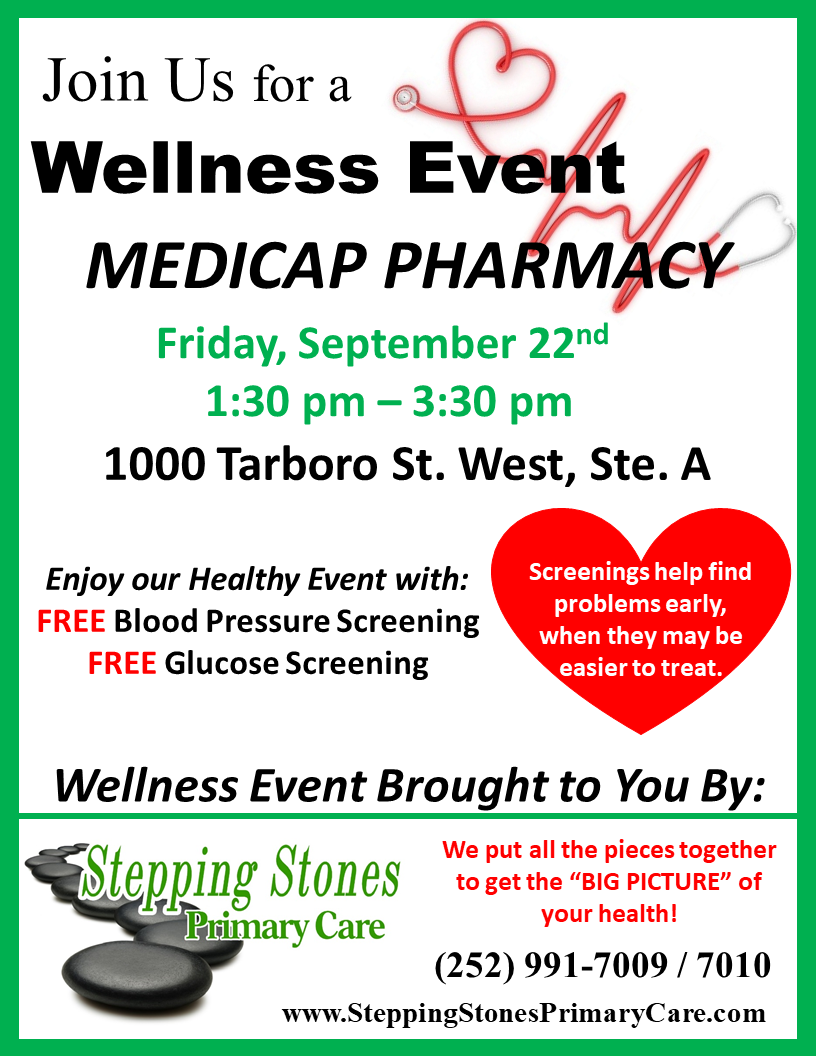 Medicap Wellness Event Flyer | Stepping Stones Primary Care